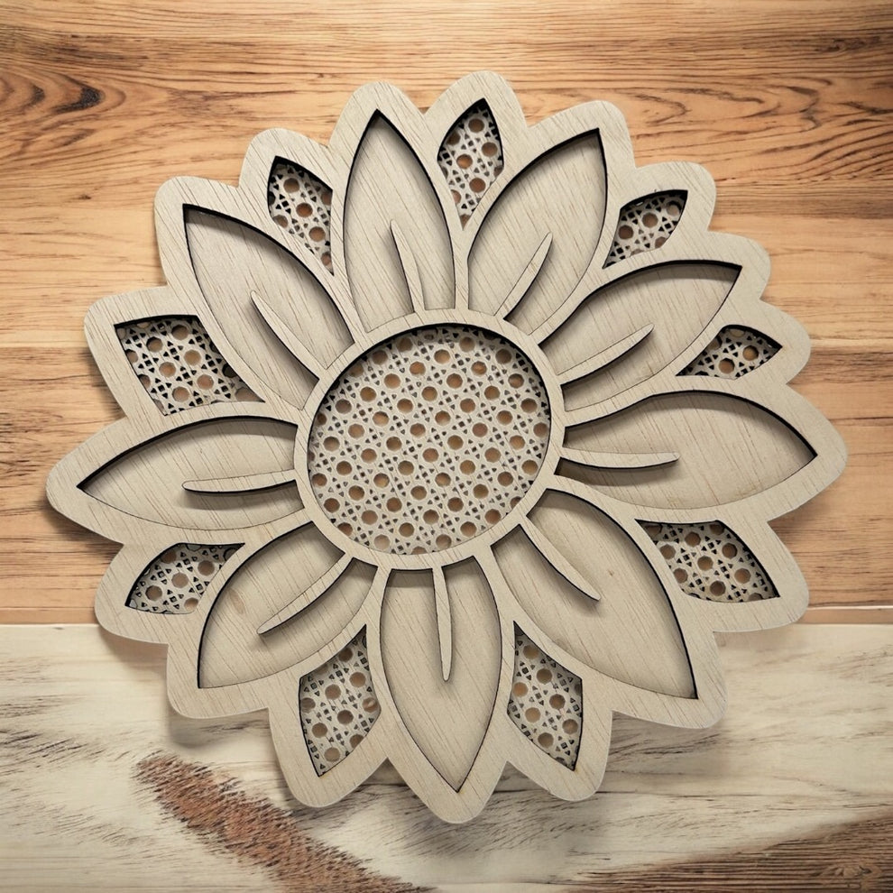 Rattan Sunflower – Pearly Haze Designs